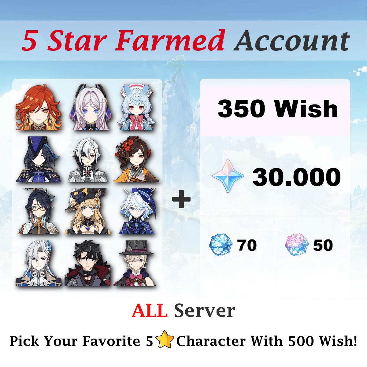 Genshin Impact Reroll Starter Accounts For Sale – GenshinCandy